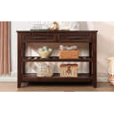 Red Barrel Studio® Mid-Century Style 42" Console Sofa Table With 2 Drawers And 2 Shelves | Birch ...